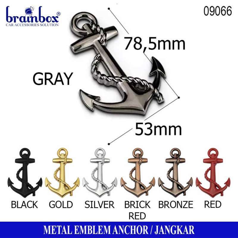 Promo Emblem Besi Logo Jangkar Anchor Metal Logo Tempelan Body Mobil ...