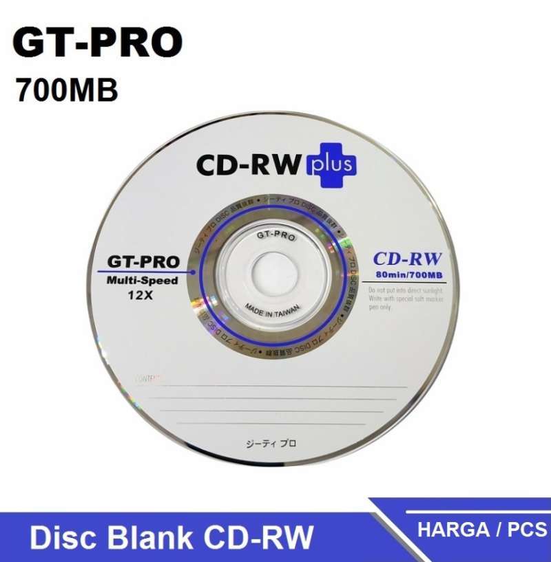 Promo CD-RW Plus GT Pro Plus & Siamese Fighting Fish / CD Kosong Disc Blank / Compact Disc (CD ...
