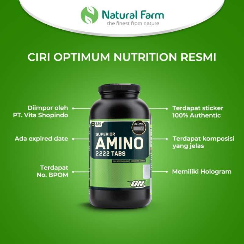 Jual Optimum Nutrition Amino 2222 Tablet 320's Di Seller Chintya Store ...