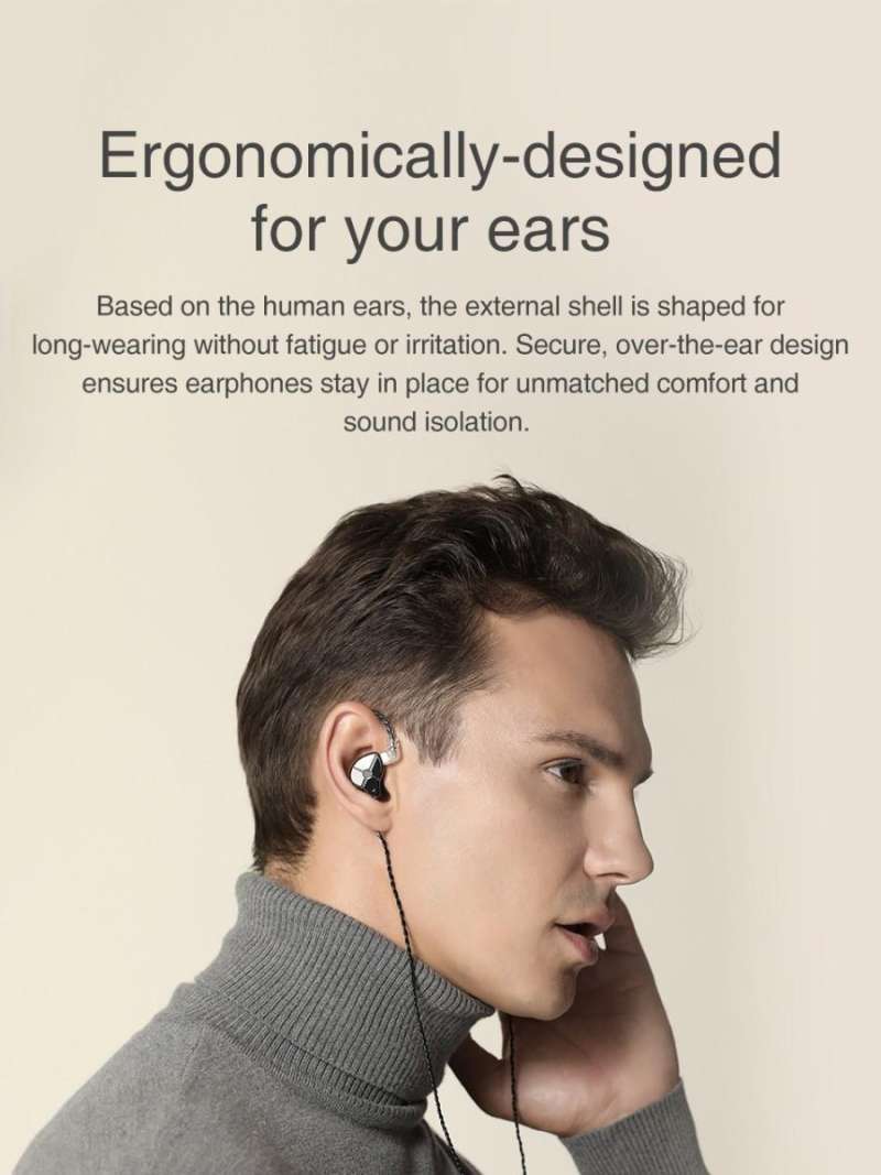 Jual Trn St1 Dual Hybrid Driver Iem In Ear Earphone Microphone Di ...