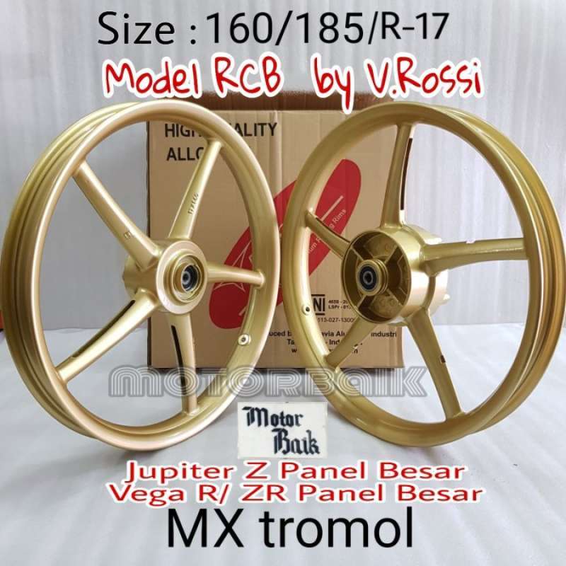 Promo Velg racing jupiterZ vega mx old palang 5 miring gold model rcb ...