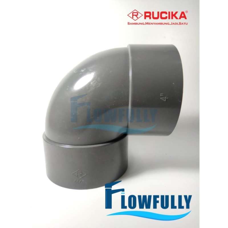 Jual Elbow D 4 Inch Rucika Knee Knie Dv 4 90° Pvc Di Seller Flowfully ...