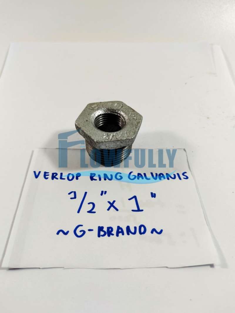 Jual Verlop Ring Besi Galvanis 1/2 X 1 Inch G Brand Vlok Valve Ring Di ...