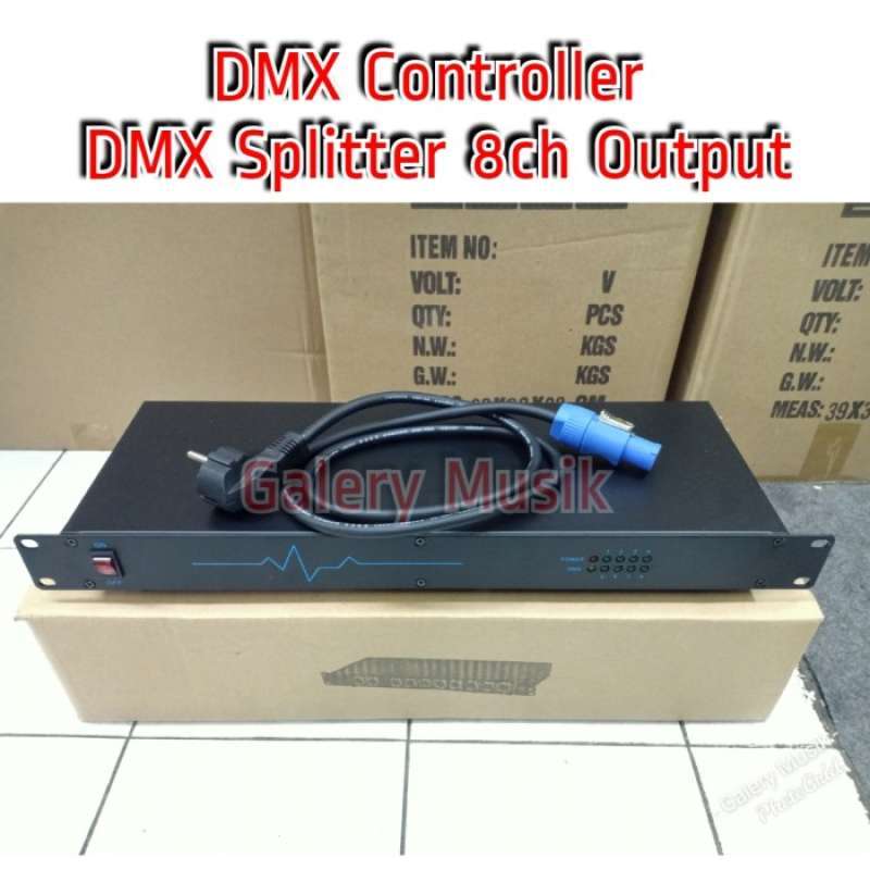 Promo DMX Spliter 8 channel lighting panggung Diskon 23% di Seller ...