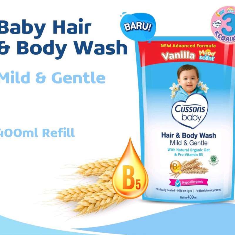 Jual CUSSONS BABY Hair & Body Wash Mild & Gentle - Sabun Bayi 2in1 ...
