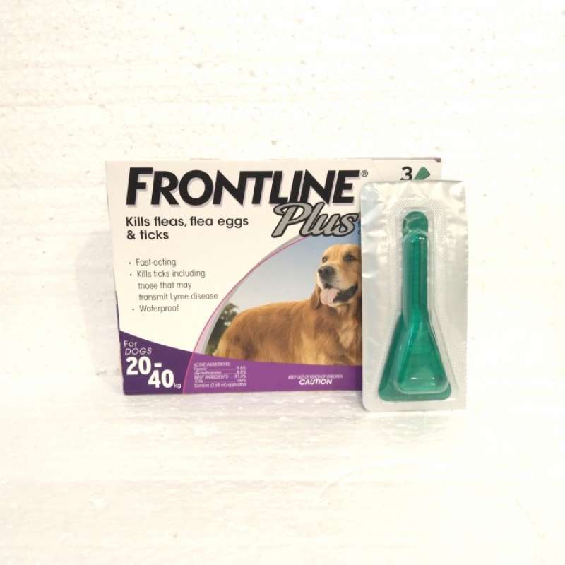 Jual Obat Tetes Kutu Anjing Frontline Plus Dog Large 20-40kg (per pipet ...