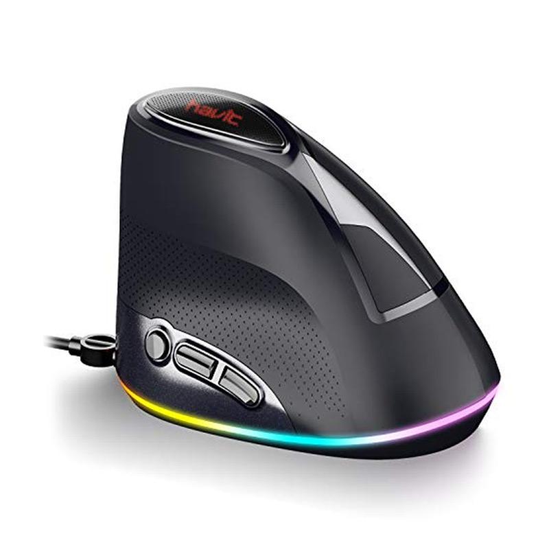 Jual Havit HV-MS764 Wired Ergonomic Vertical Mouse with RGB Backlit di ...