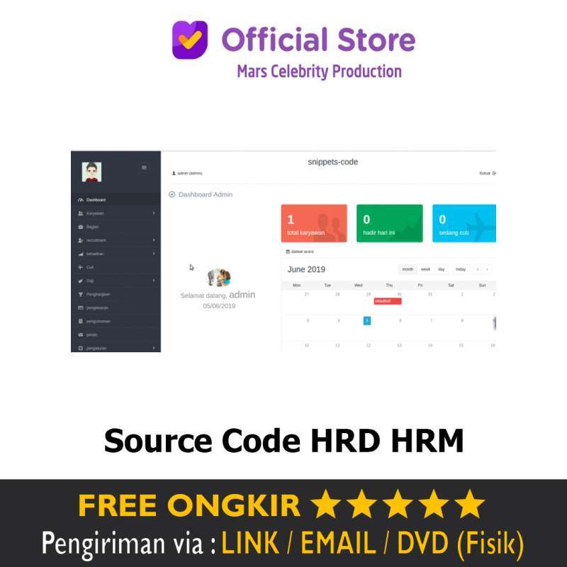 Jual Source Code Aplikasi Human Resources HR HRD HRM HRIS Berbasis Website Siap Pakai di Seller ...