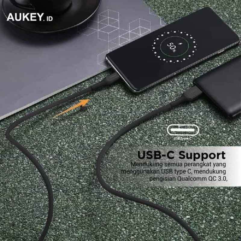 Jual Aukey Cb-akc2 Kabel Data 2m Usb Type C Fast Charging Samsung ...