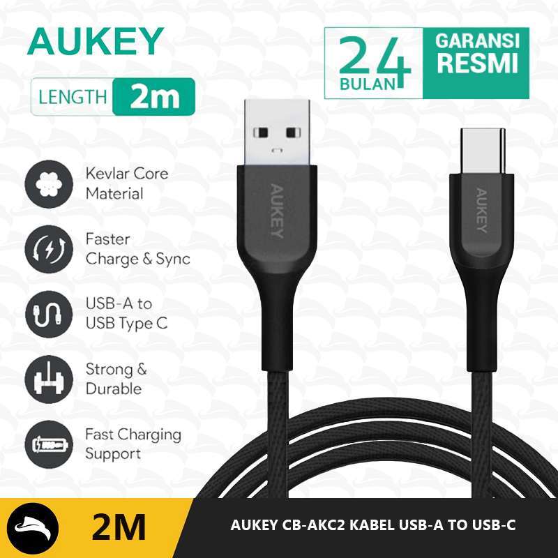 Jual Aukey Cb-akc2 Kabel Data 2m Usb Type C Fast Charging Samsung ...