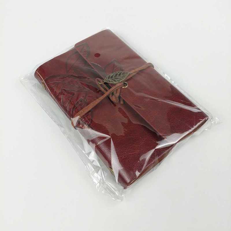 Jual Glo -phantaci Buku Catatan Binder Kulit Retro Leaf Kertas B7 ...