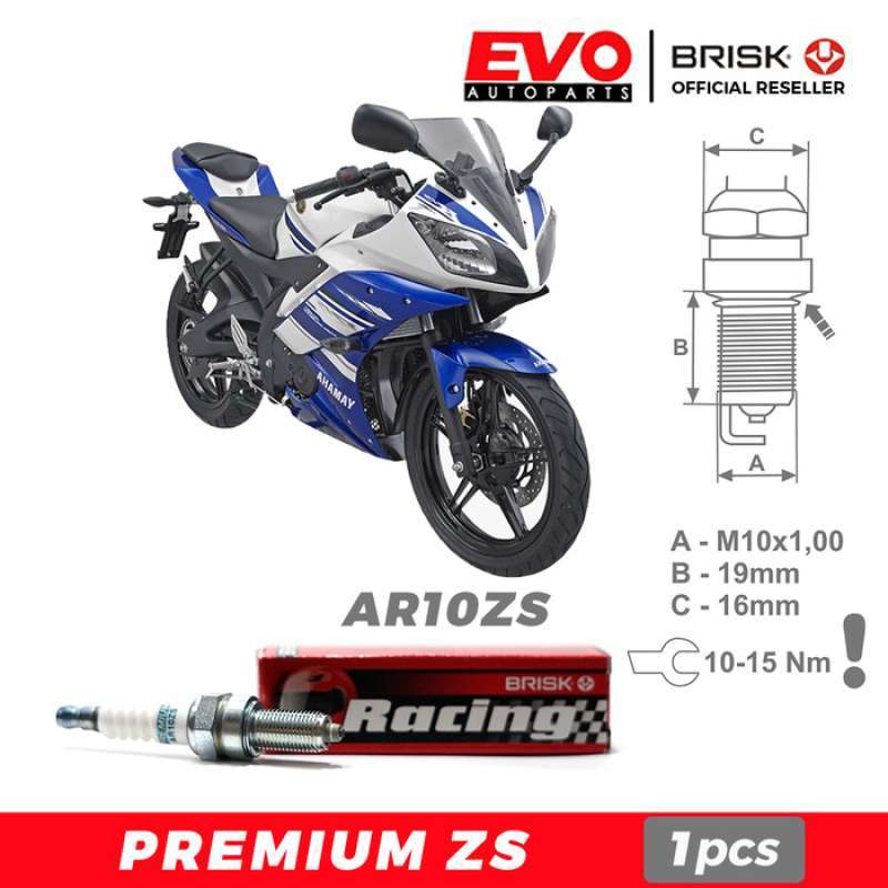 Jual Busi BRISK Premium ZS AR10ZS untuk motor Yamaha Yzf-R15 ...