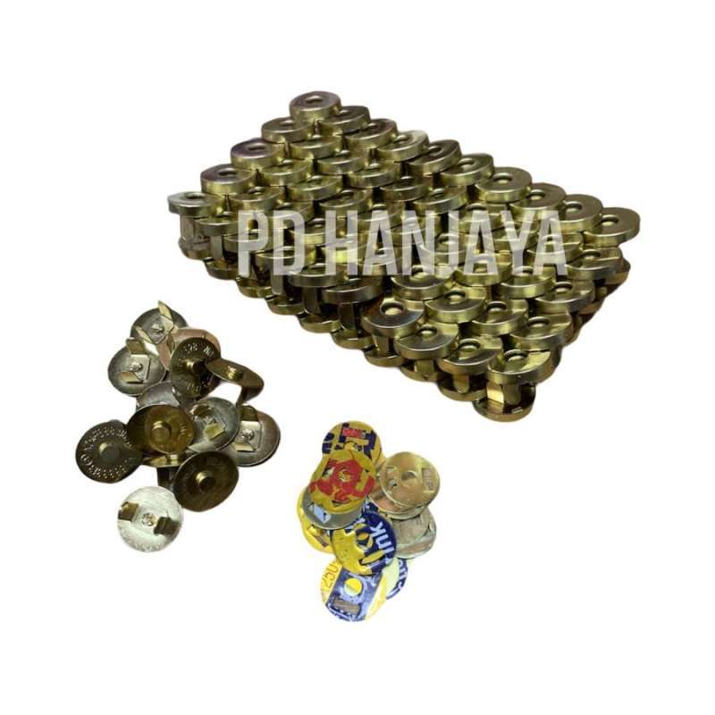 Jual Magnet Kancing Tas 18mm Emas - 100pcs Di Seller Pd Hanjaya ...