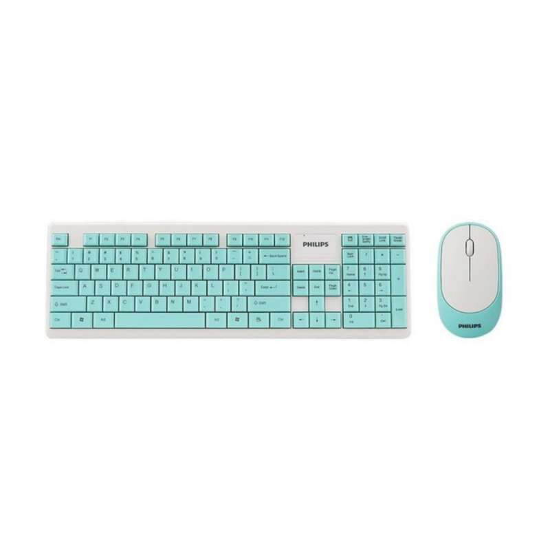 Jual PHILIPS Keyboard Mouse Wireless C314 BLUE di Seller cs.chusit ...