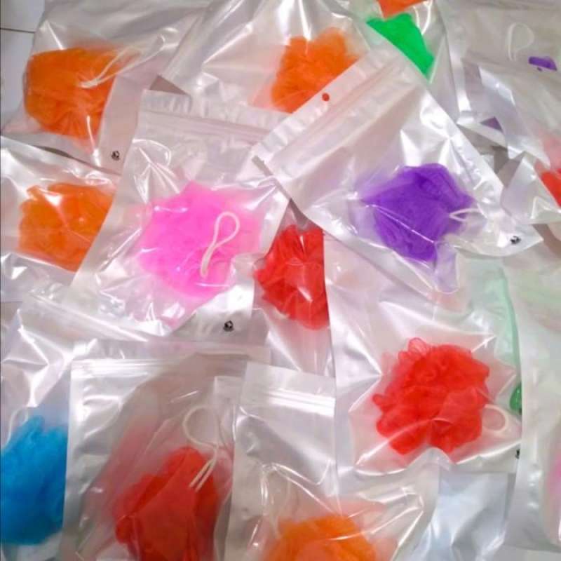 Jual Spons Mandi Bath Sponge Jaring Mandi Rainbow Shower Puff Ukuran ...