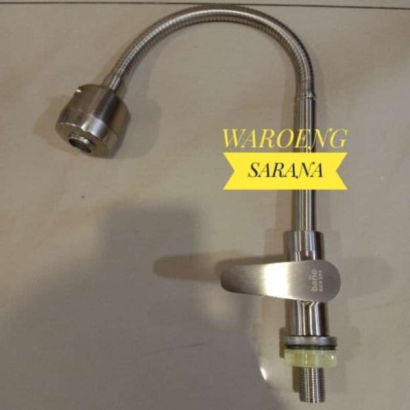 Jual kran sink stainless sus304 / kran dapur bano / kran cuci piring di ...