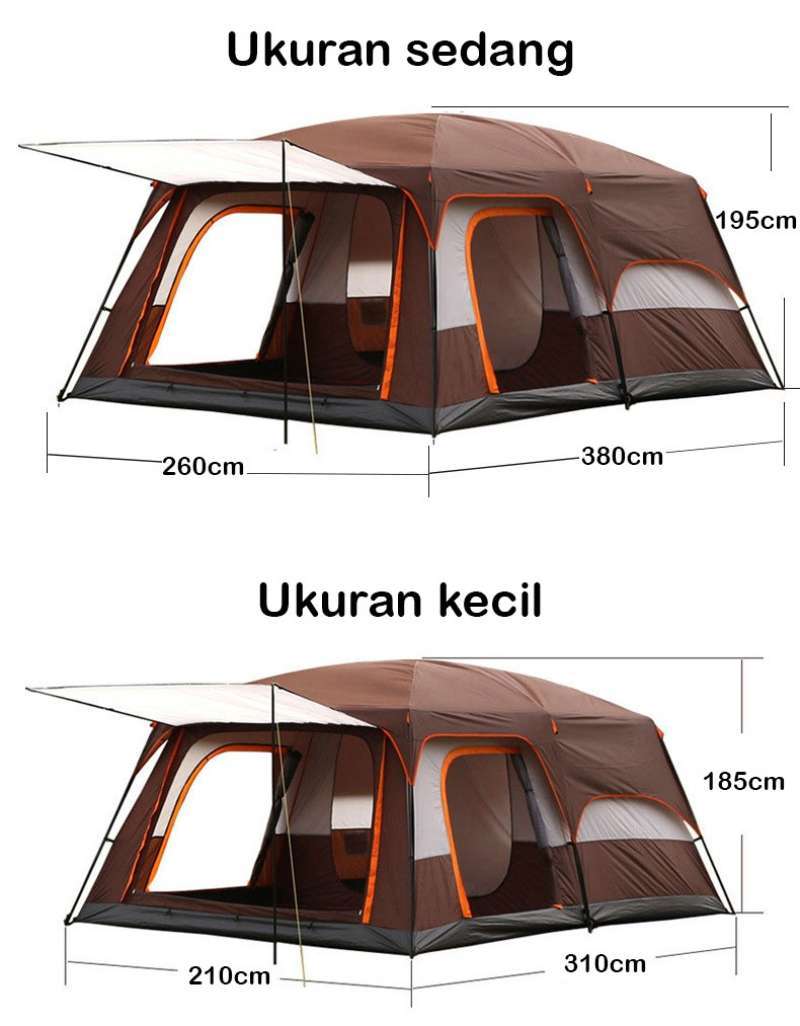 Jual Tenda Camping Keluarga - Tenda Kemping 4 Orang - Tenda Outdoor 2 ...