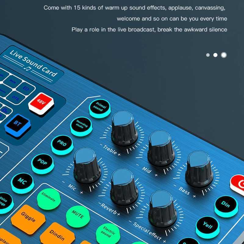 Jual Glo Crust Pro Sound Card External Live Boardcast Audio Mixer ...