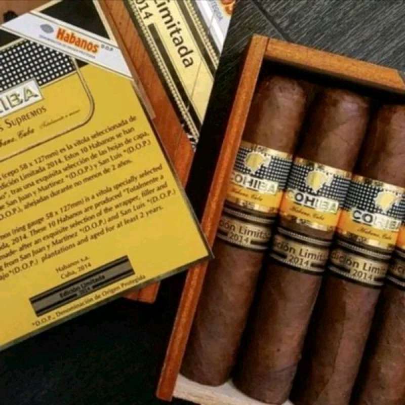 Jual Cohiba Robustos Supremos El 2014 / Cigar Robustos Supremos / Box Of 10 Di Seller Cohiba ...