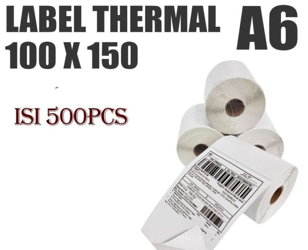 Jual Label Resi 100 x 150 A6 Kertas Stiker Thermal 500 pcs di Seller The one komputer - Kota ...