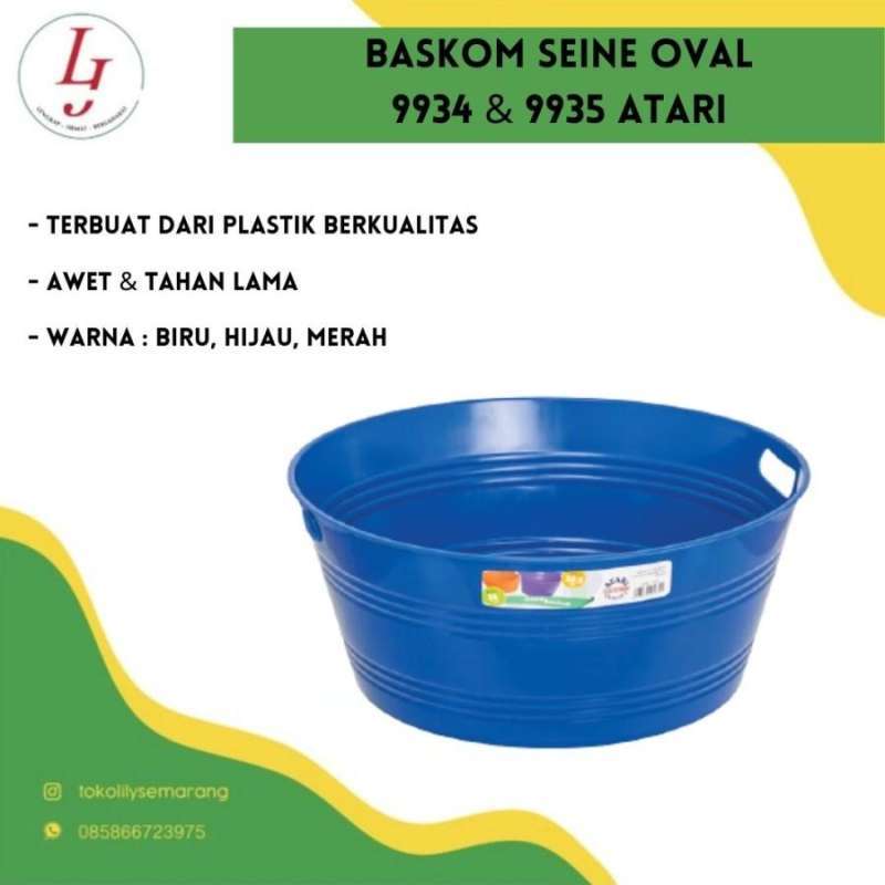 Jual Baskom Oval Seine 9935 Atari Biru Di Seller Toko Lily Semarang ...