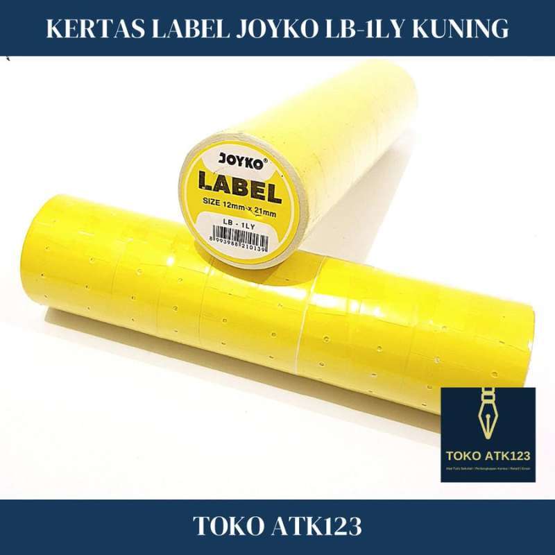 Jual Kertas Label Harga Joyko LB - 1LY Kuning (1 Baris / 10 Roll) di ...
