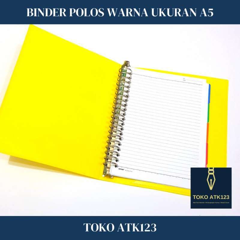 Jual Map Binder / Buku Binder / Binder Kuliah Joyko Ukuran A5 - Kuning ...