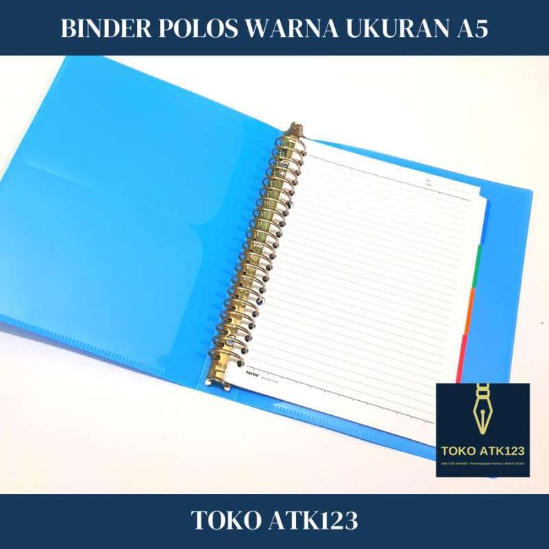 Jual Map Binder / Buku Binder / Binder Kuliah Joyko Ukuran A5 - Biru di ...