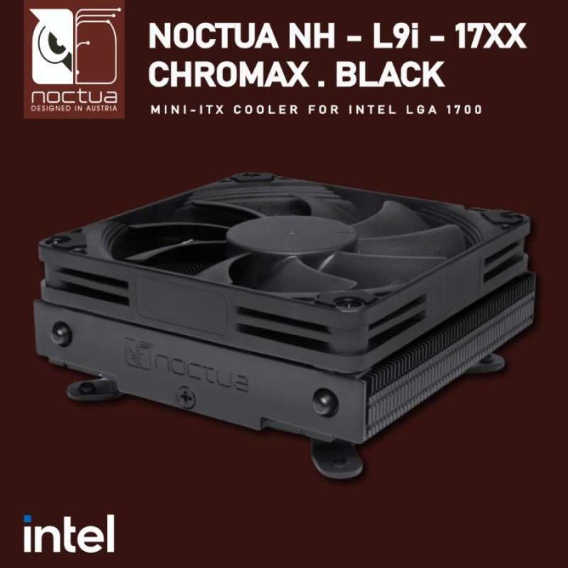 Jual NOCTUA NH-L9i-17XX CHROMAX.BLACK | MINI-ITX CPU COOLER INTEL LGA ...