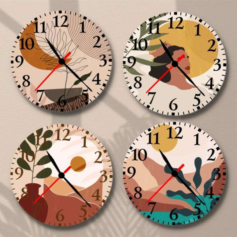 Jual jam dinding kayu minimalis aesthetic 20cm by safe zone di Seller ...