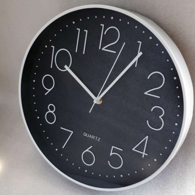 Jual Jam Dinding Minimalis Black 310 Ukuran 30cm di Seller Pasar Murah ...