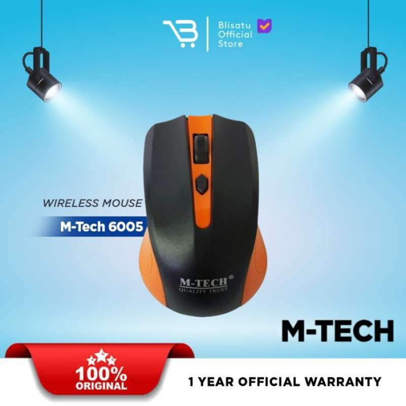 Jual M-Tech Original Mouse Wireless 6005 Berkualitas - Hitam Multicolor ...