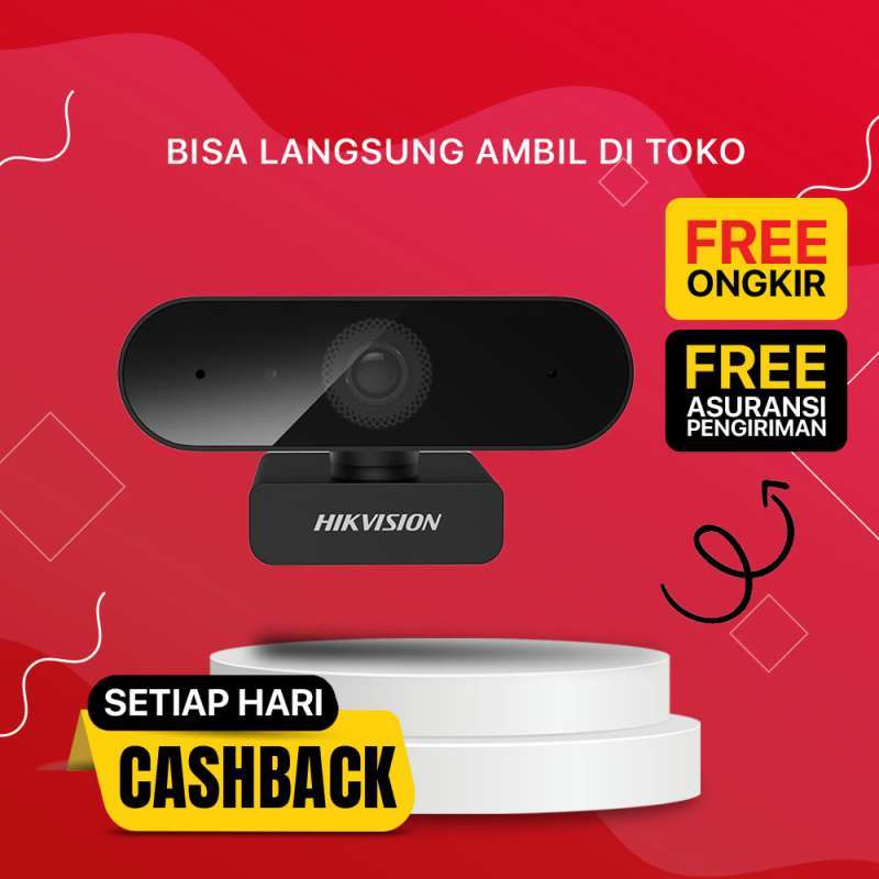 Jual Hikvision DS-U02 Webcam 2MP FHD 1080P 30FPS Built-in Mic Web ...
