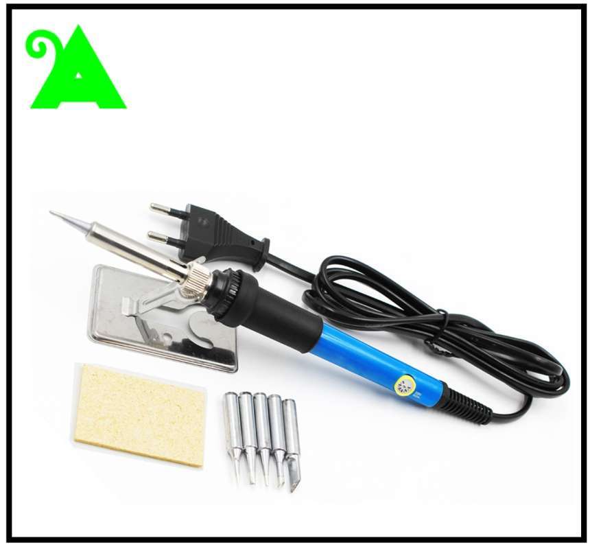 Jual Solder Listrik Iron Adjustable Temperature 60W + 5 Kepala Tip Solder di Seller Agn_Store ...