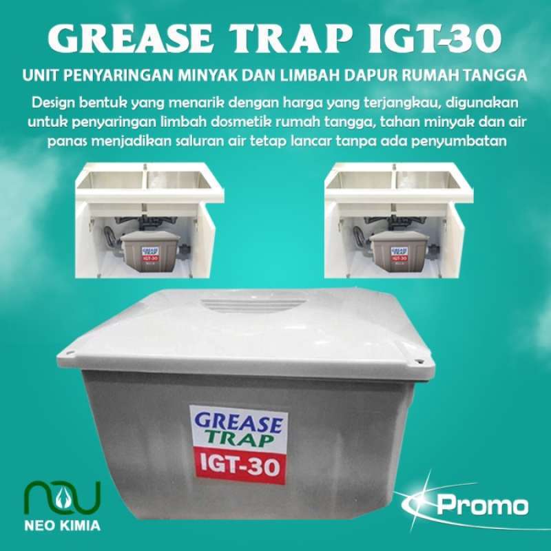 Promo GREASE TRAP IGT-30 Unit Penyaring Limbah Wastafel Dapur Rumah ...