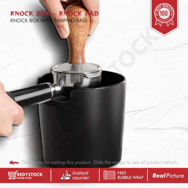Jual COFFEE KNOCK BOX KOPI TAMPING BASE ALL IN ONE KNOCK PAD PLASTIK di ...