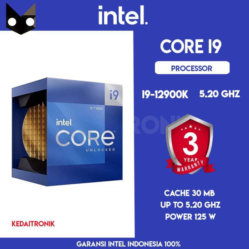 Jual Intel Processor Core i9 12900K - LGA1700 CORE I9 5.20GHz di Seller KEDAITRONIK - Kapasari ...