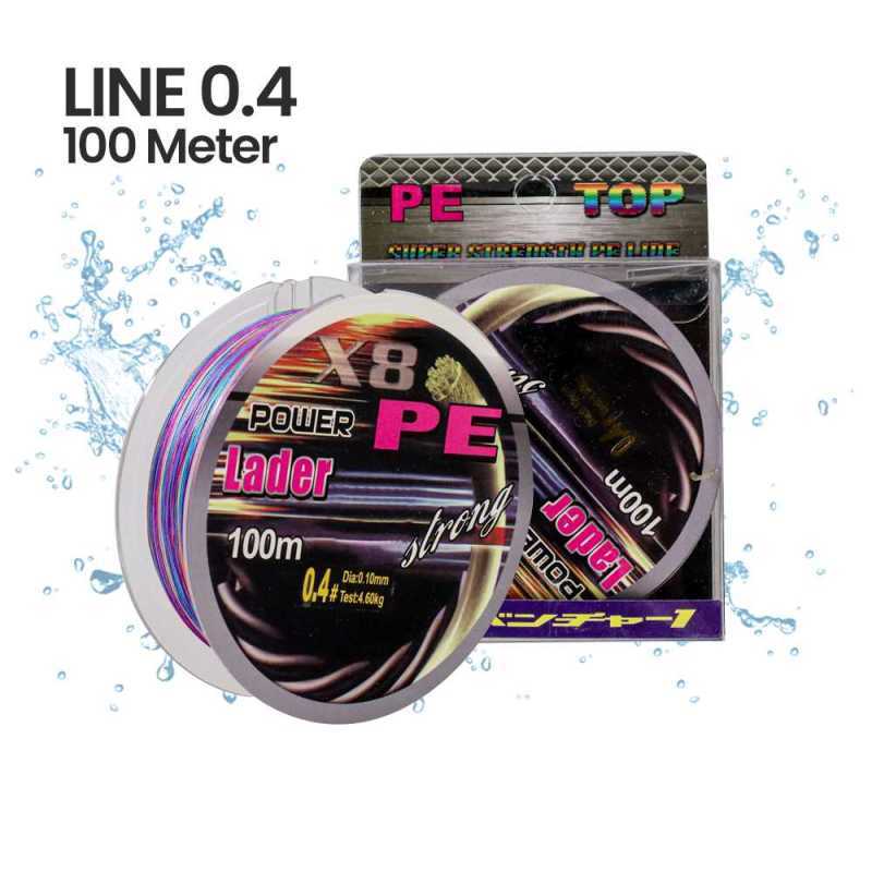 Jual GLO - Zero Senar Benang Tali Pancing Super PE 8 Braid Line 100 ...