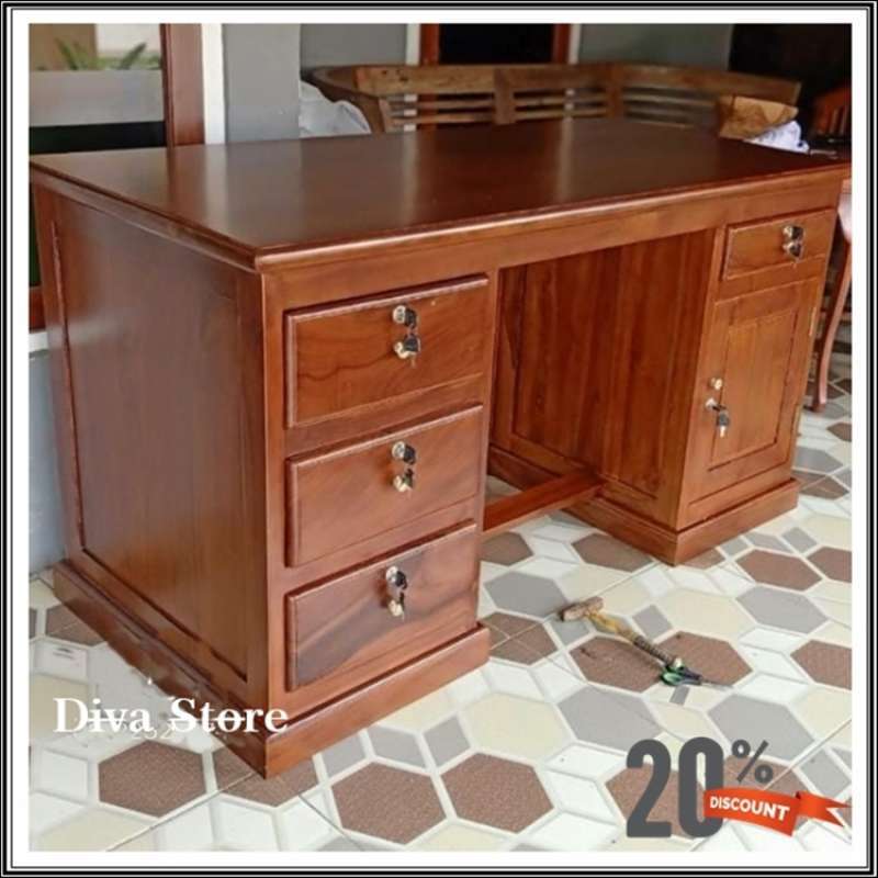 Promo Custom order Ukuran meja kantor Diskon 16% di Seller Grosir Jati ...