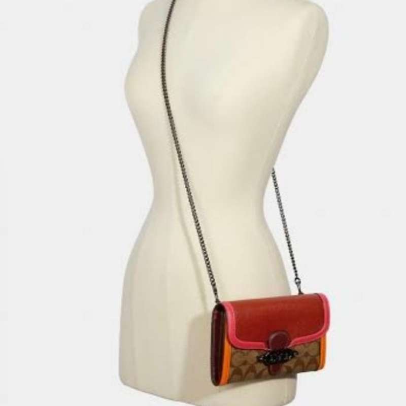 Jual Tas Coach Chain Crossbody in Signature Redwood Multi di Seller ...