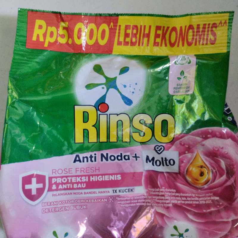 Jual Rinso Bubuk 195 Gram Termurah - Harga Grosir Terupdate Hari Ini ...