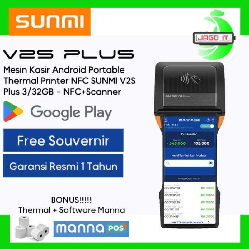 Jual Mesin Kasir Dan Mesin Stok Opname Android Sunmi V2s Plus 3/32gb Di Seller Eudora - Kamal ...