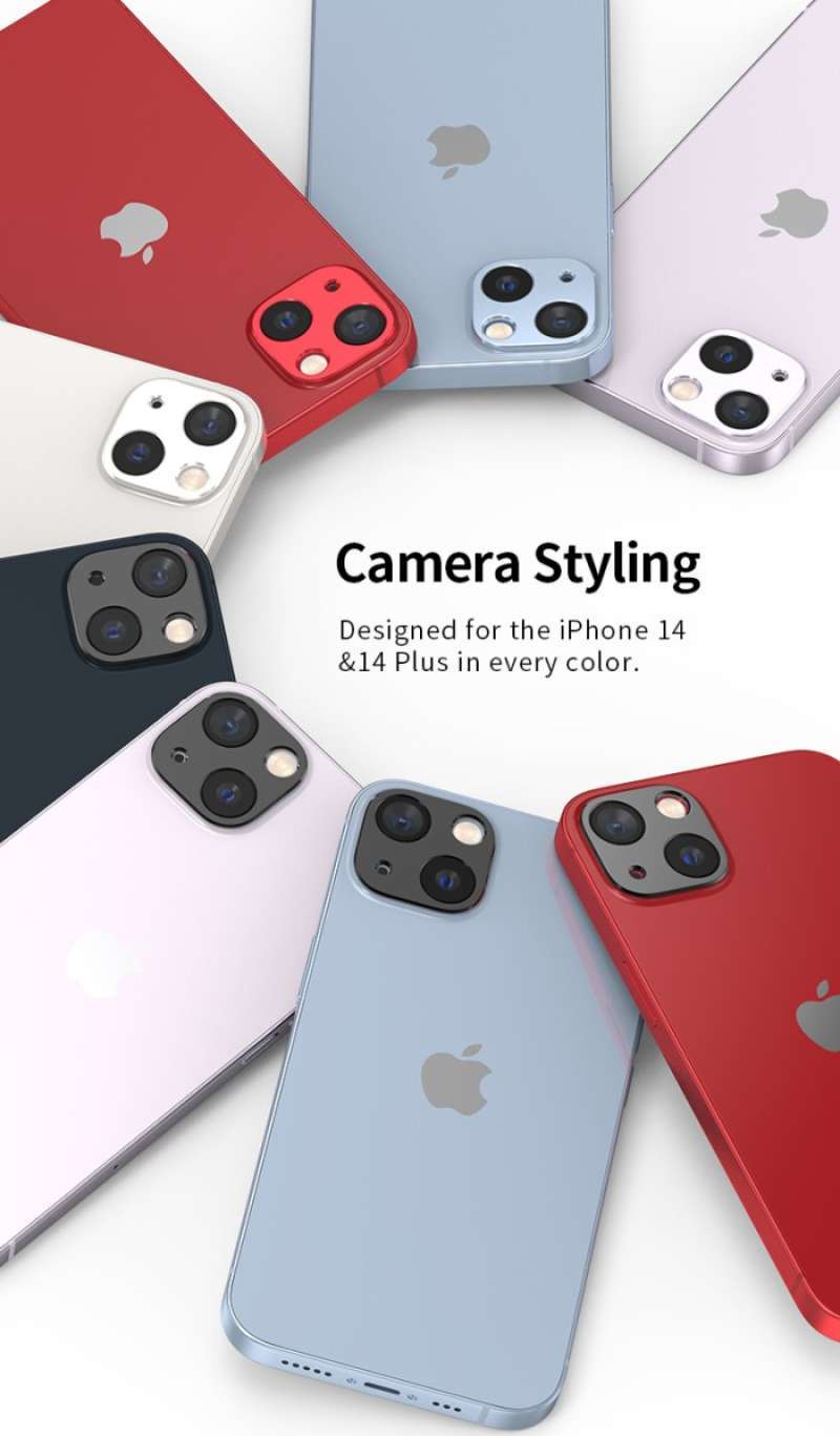 Jual Metal Camera Bezel Cover For iPhone 14 | Pro | Plus | Pro Max - 14 ...