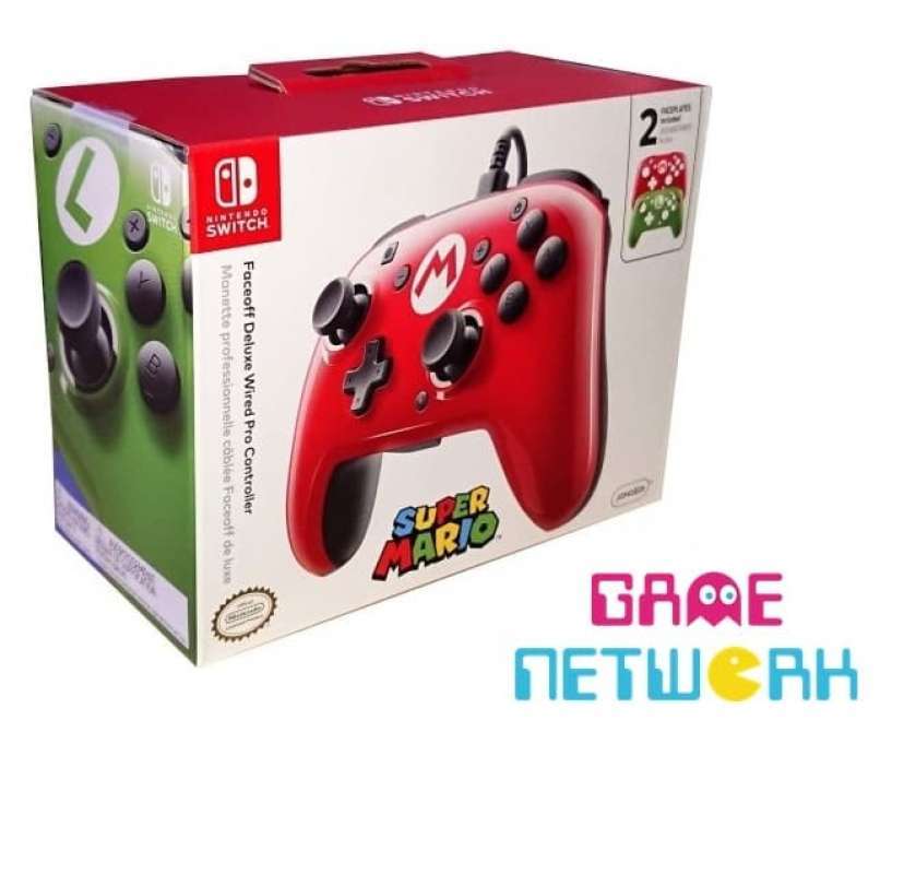 Jual PDP Nintendo Switch Faceoff Wired Mario & Luigi Pro Controller di ...