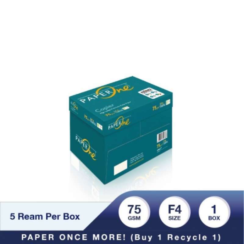 Promo Kertas Hvs F4 75 Gram Paperone / Box Isi 5 Rim Diskon 15% di ...