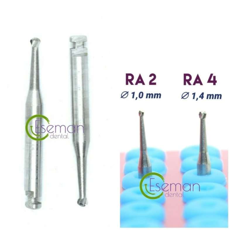 Jual Dental Tungsten Carbide Bur RA 4 contra angle lowspeed round bur ...