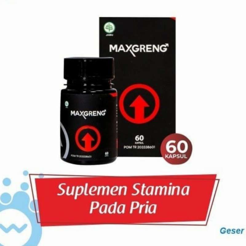 Promo Maxgreng Suplemen Penambah Stamina Dan Kesuburan Pria % Original ...