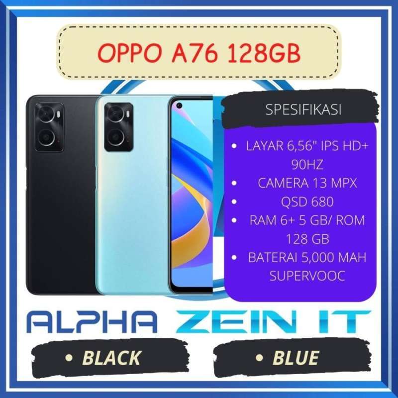 Jual OPPO A76 RAM 6+5GB ROM 128GB BARU 100% di Seller ALPHA ZEIN IT ...