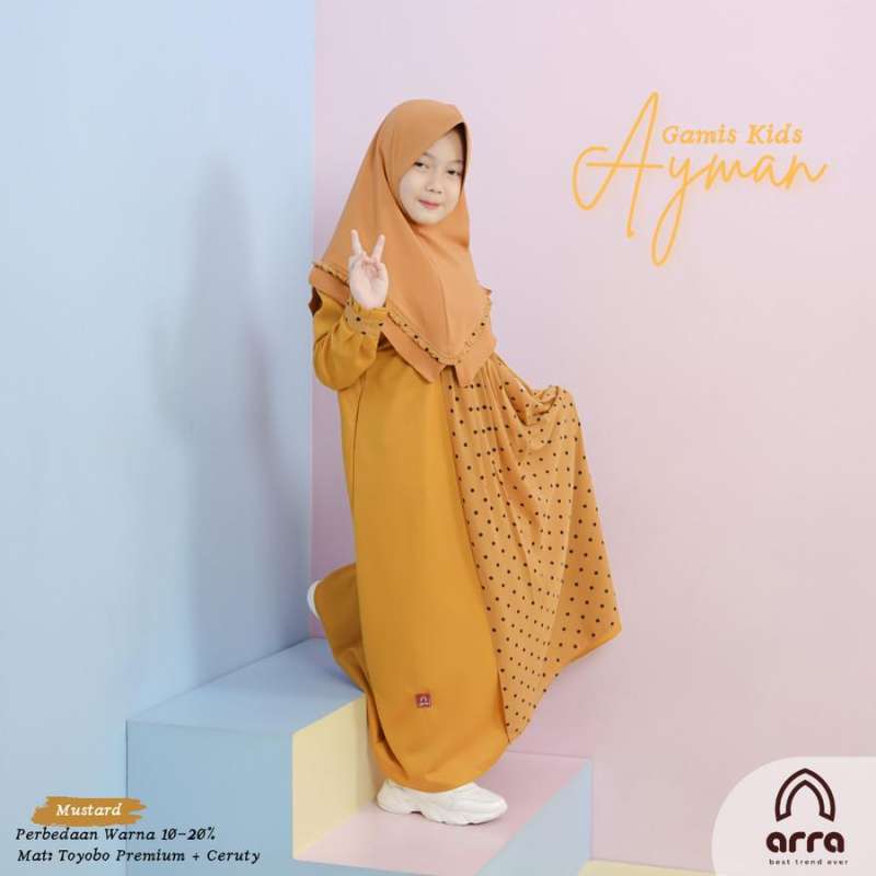Jual Sarimbit Keluarga Gamis Koko Ayah Ibu Anak Ayman Arra Warna ...