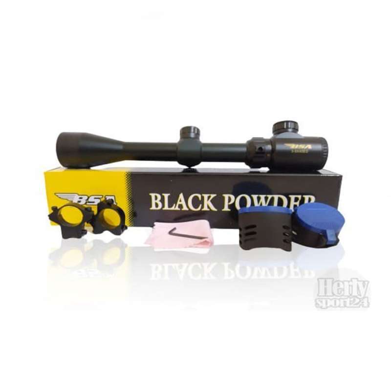 Jual TELESKOP BSA BLACK POWDER 3-9X40 EG TUTUP FLIP FLOP LAMPU RGB di ...